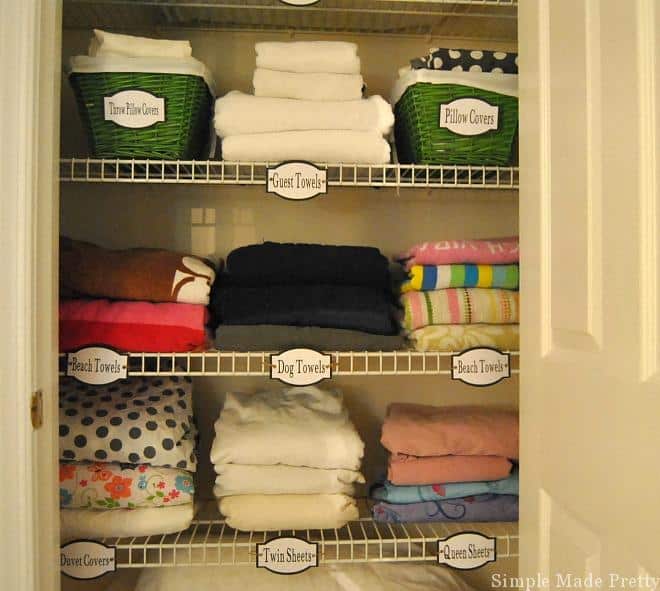 How To Simplify And Organize Your Linen Closet Simple Made Pretty